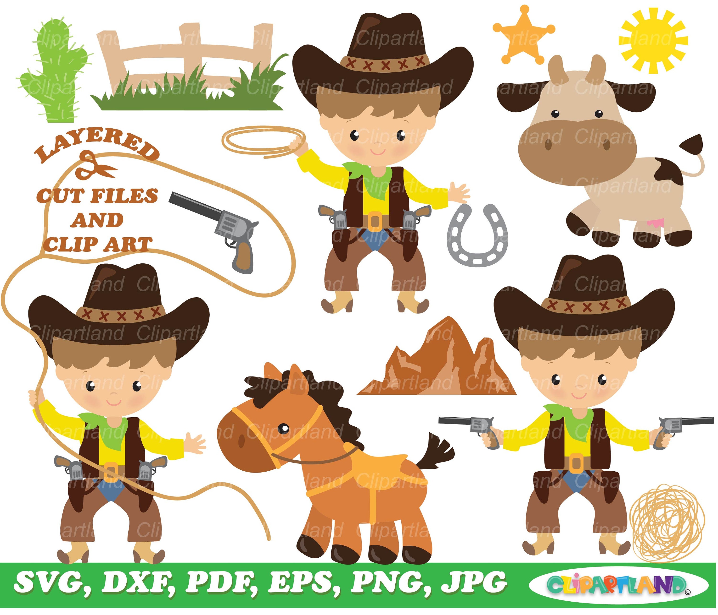 Little Cowboy Clipart