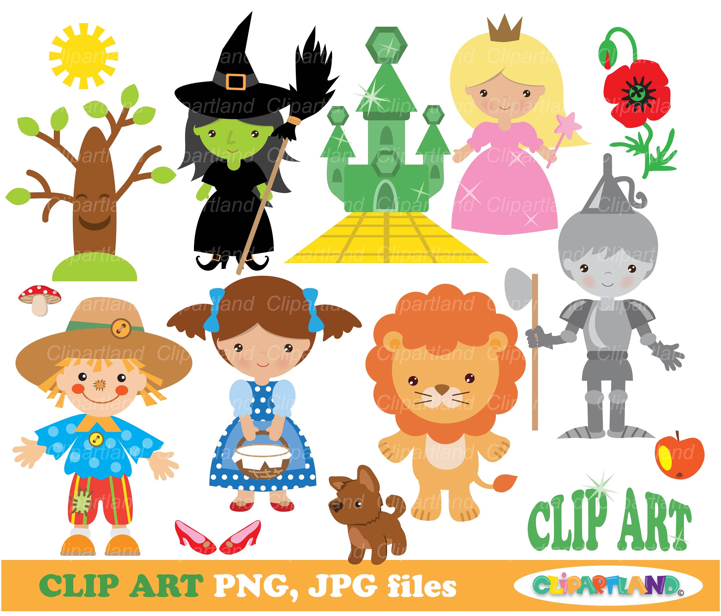 INSTANT Download. Personal and Commercial Use Included! Wizard Oz Clip ...