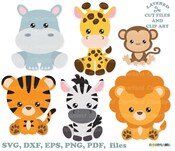 Jungle Alphabet Clipart Safari Clip Art Digital Letters - Etsy Canada