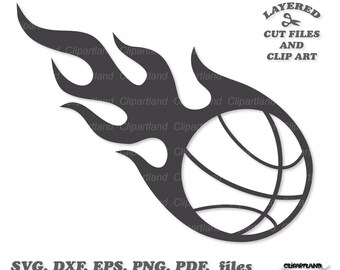 Flaming Basketball Svg - Etsy UK