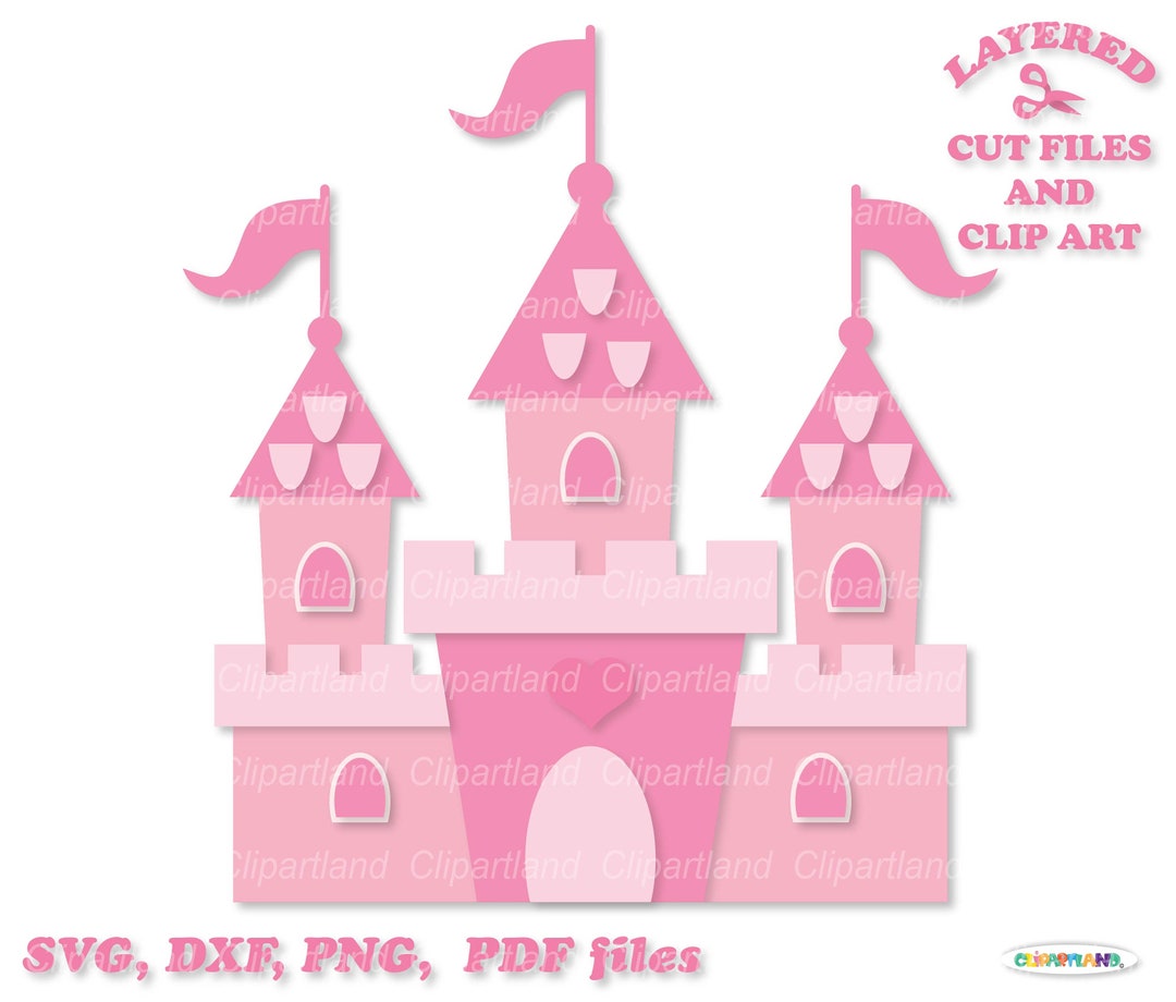 INSTANT Download. Princess Pink Castle Svg, Dxf Cut Files and Clip Art ...