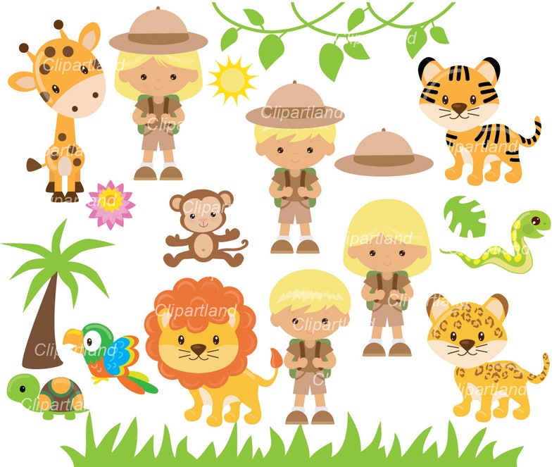 INSTANT Download. Safari Clip Art. Csaf_34. Personal and - Etsy