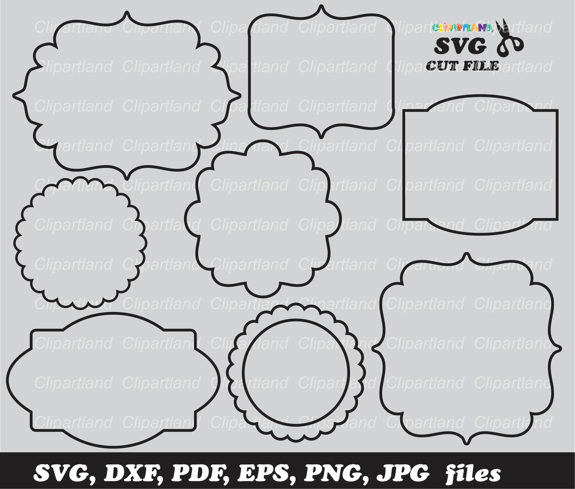 INSTANT Download. Borders Svg Cut Files. Rb_4. Personal and - Etsy