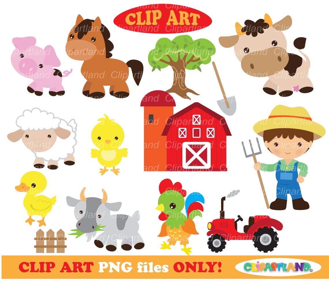 INSTANT DOWNLOAD. Farm Clip Art. Cf_56. Personal and - Etsy