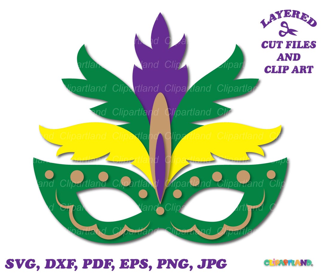 INSTANT Download. Mardi Gras Cut Files and Clip Art. Commercial License ...