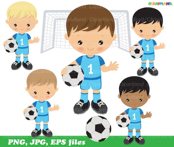 INSTANT Download. Soccer Boy Clip Art. Cs_1. Personal and - Etsy