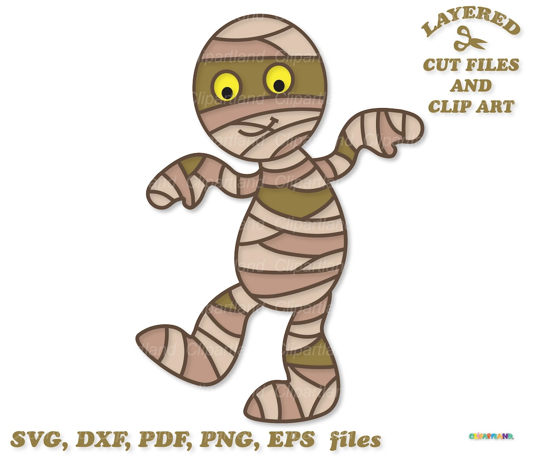 INSTANT Download. Cute Halloween Mummy Svg, Dxf Cut Files and Clip Art ...