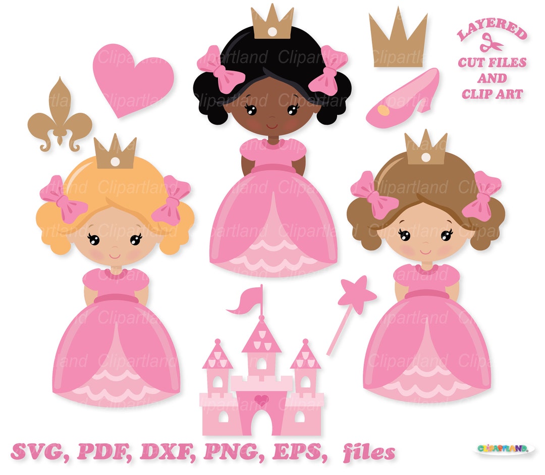 INSTANT Download. Cute Little Princess Svg Cut File. Tiki Clip Art ...