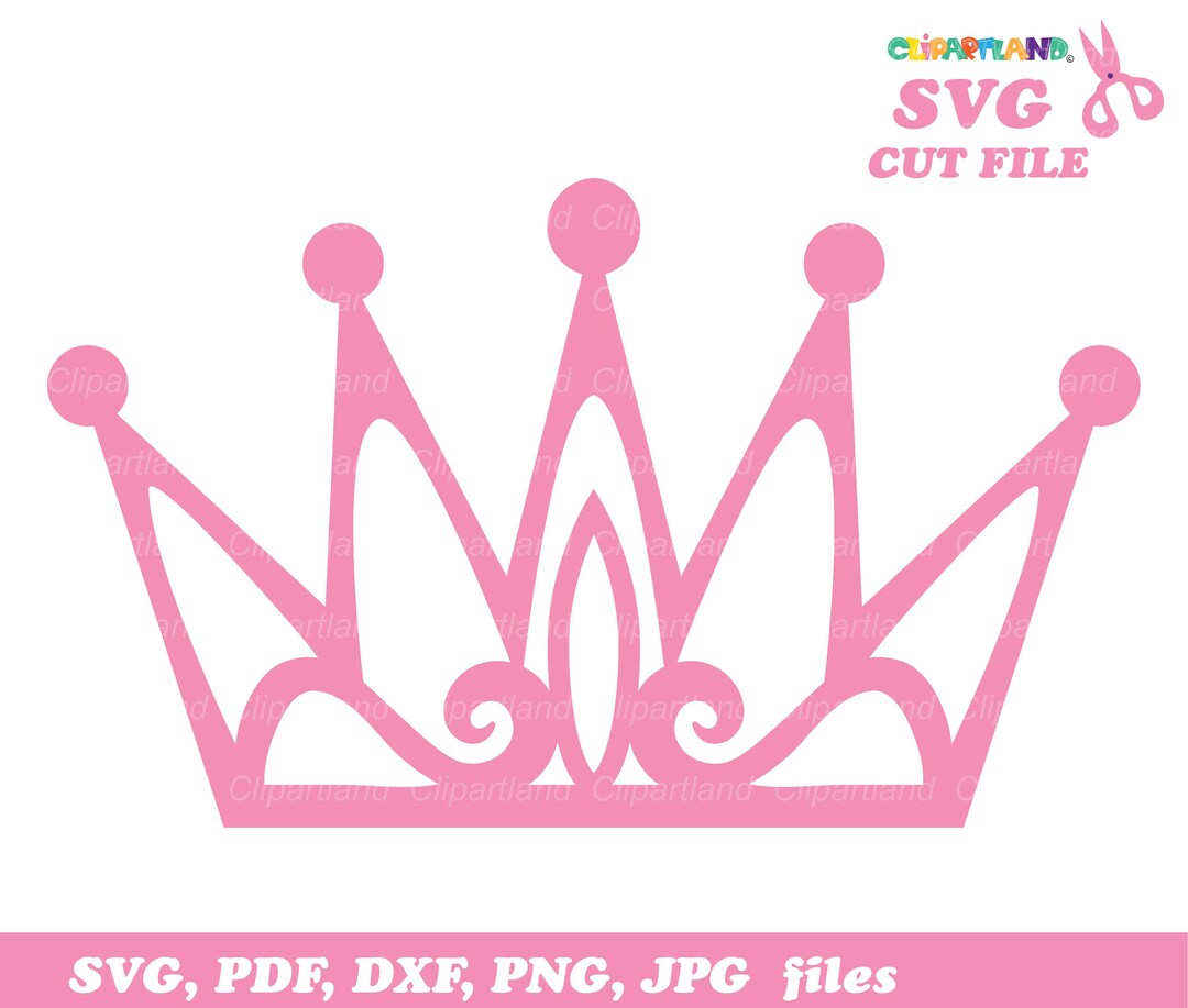 INSTANT Download. Princess Crown Svg Cut File and Clip Art. - Etsy