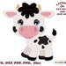 INSTANT Download. Cute Sitting Cow Cut Files and Clip Art. Personal and ...