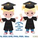 INSTANT Download. Cute Kindergarten Kids Graduation Cut File and Clip ...