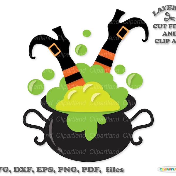 Witches Cauldron Clipart - Etsy