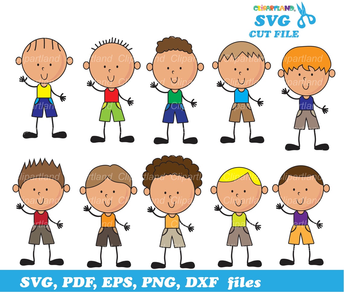 INSTANT Download. Stick Figure Boy Svg Cut Files. Csfb_3. - Etsy