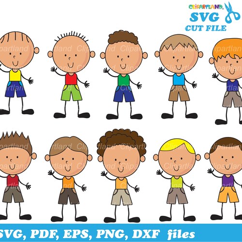 INSTANT Download. Stick Figure Boy Svg Cut Files. Csfb_3. - Etsy