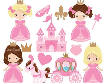 Princess Clip Art | Etsy