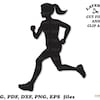 Runner Girl Heartbeat. Svg Png Eps Dxf Cut Files. - Etsy UK
