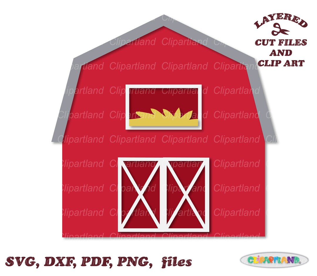 INSTANT Download. Old Red Barn Svg Cut File and Clip Art. Commercial ...