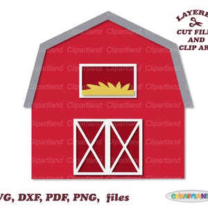 INSTANT Download. Old Red Barn Svg Cut File and Clip Art. Commercial ...