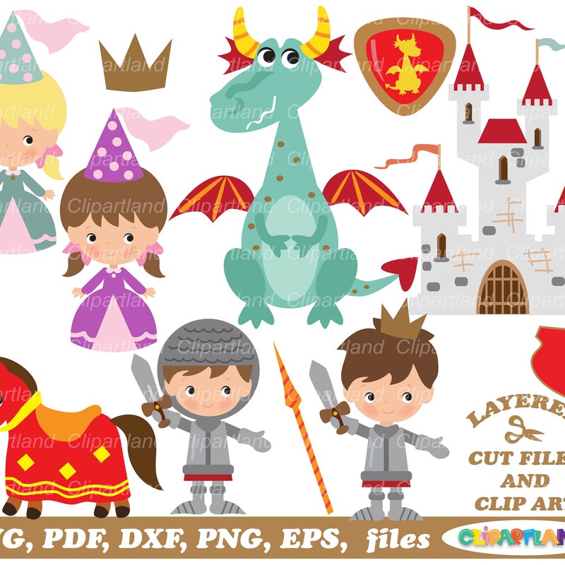 Princess and Dragon - Etsy