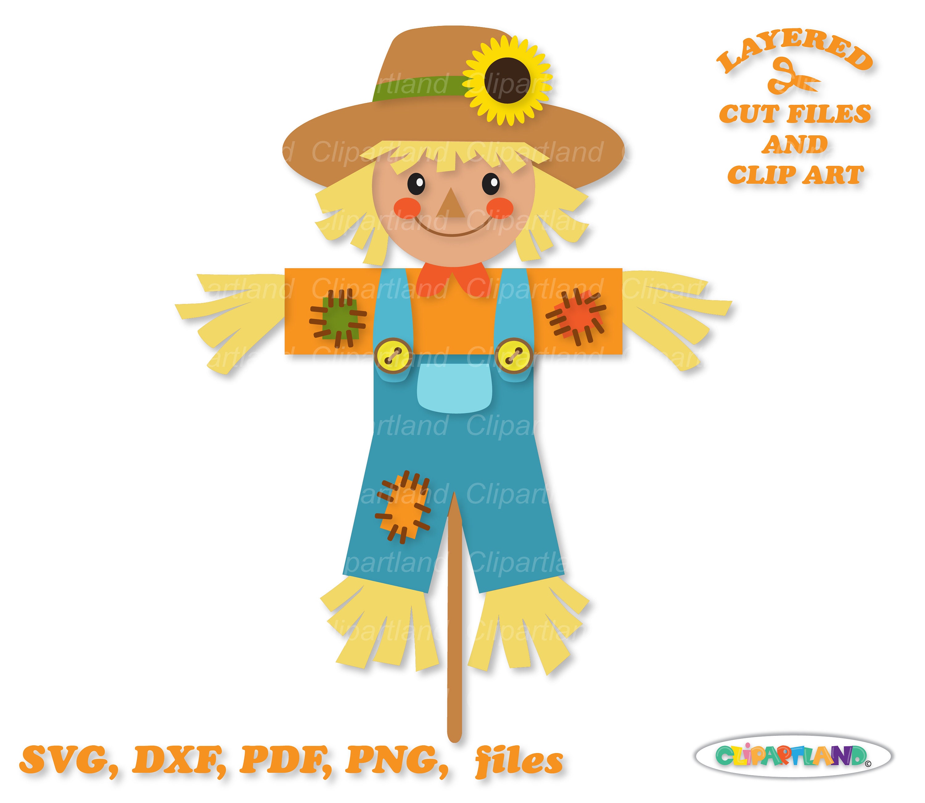 Happy Scarecrow Clipart