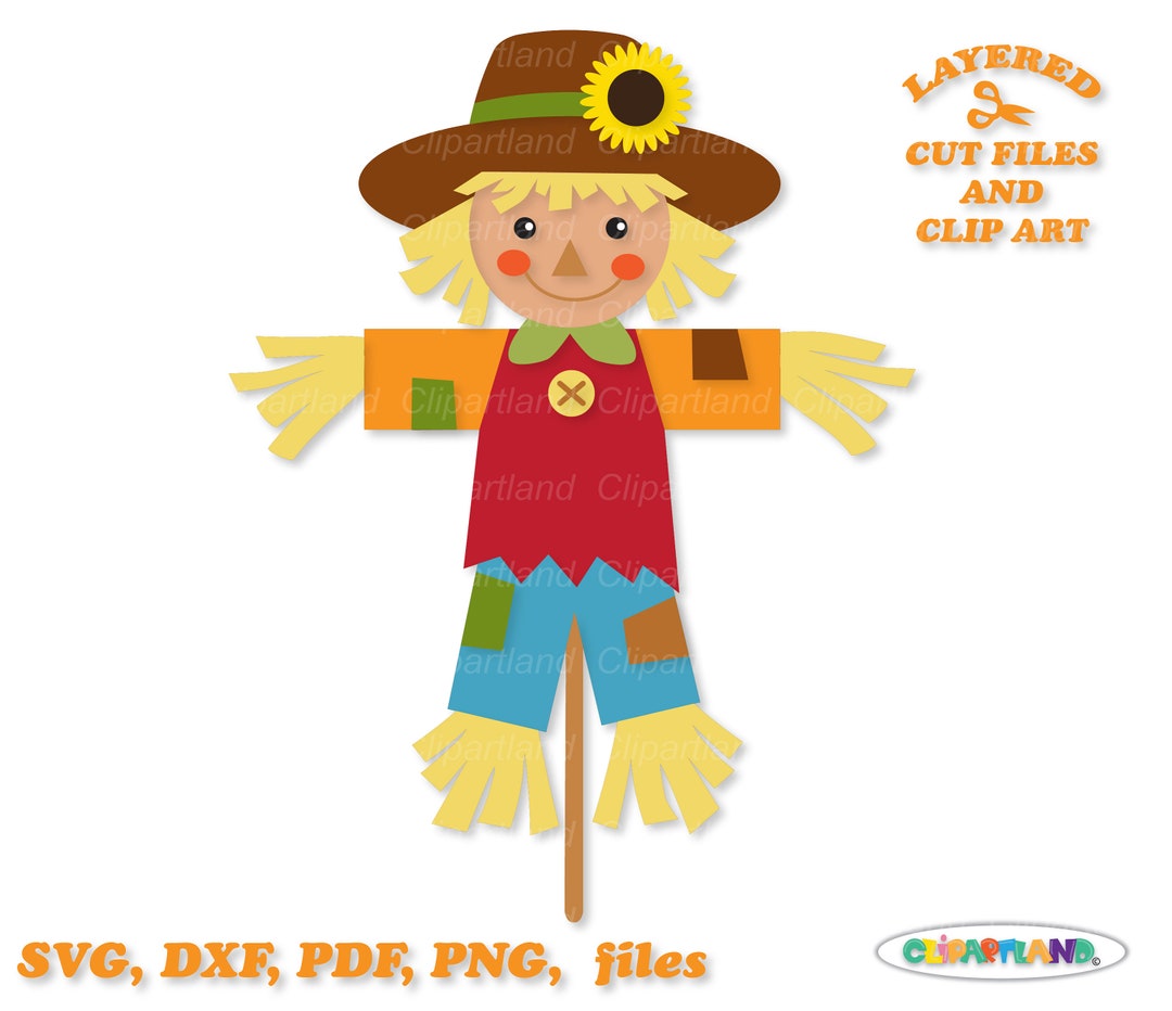 Instant Download Cute Scarecrow Svg Cut File And Clip Art Commercial License Is Included S