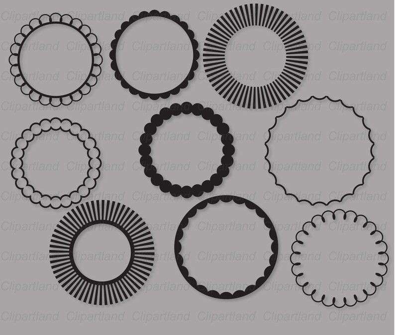 INSTANT Download. Round Borders Svg Cut Files. Rb_3. Personal and ...