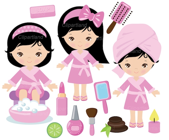 Printable Girl Spa Clip Art Animated Pic Spa Facial Clip Art Library