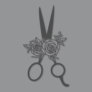 INSTANT Download. Floral Scissors Svg Cut File and Clip Art. Fs_1 ...