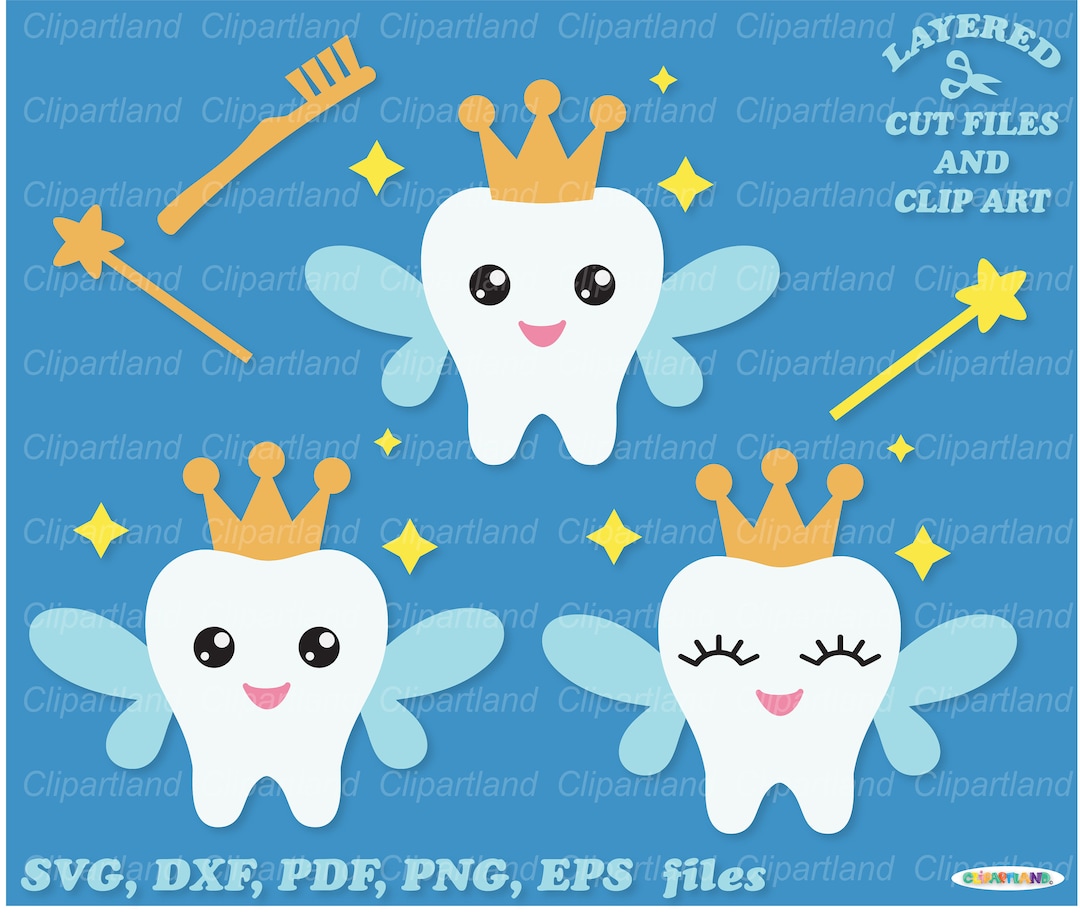 INSTANT Download. Cute Tooth Fairy Cut File and Clip Art Svg ...