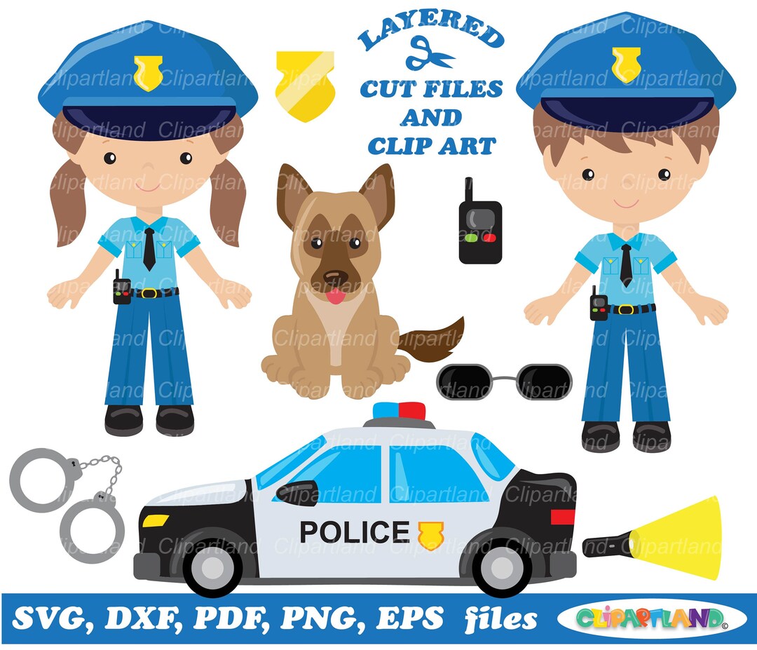 Police Clip Art & Cut Files (svg, Png, Pdf, Eps, Dxf) - Etsy
