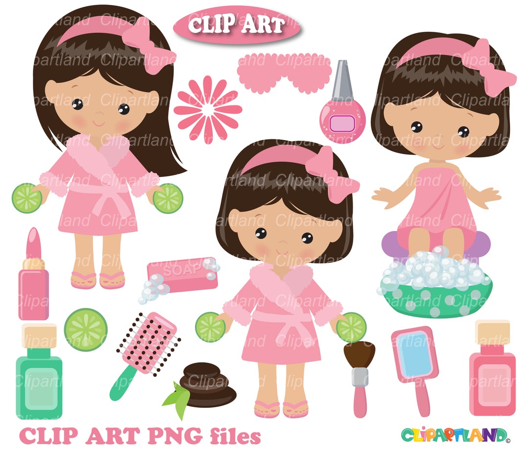 INSTANT Download. Spa Girl Party Clip Art. Cspa_53_spa. Personal and ...