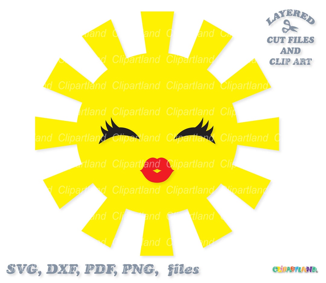 INSTANT Download. Cute Sun Cut File and Clip Art. Personal and ...