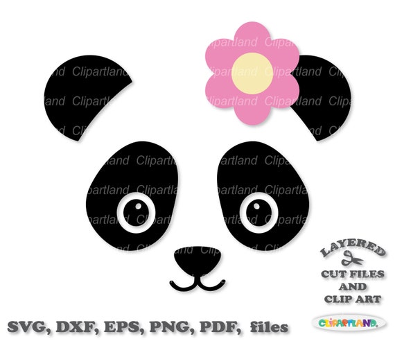 INSTANT Download. Cute Panda Face Svg Cut File and Clip Art. - Etsy ...