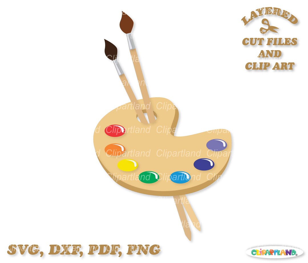 INSTANT Download. Colorful Palette Svg Cut File and Clip Art. Personal ...