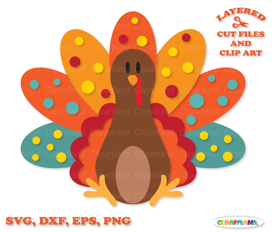 INSTANT Download. Cute Turkey Svg Cut File and Clip Art. Commercial ...