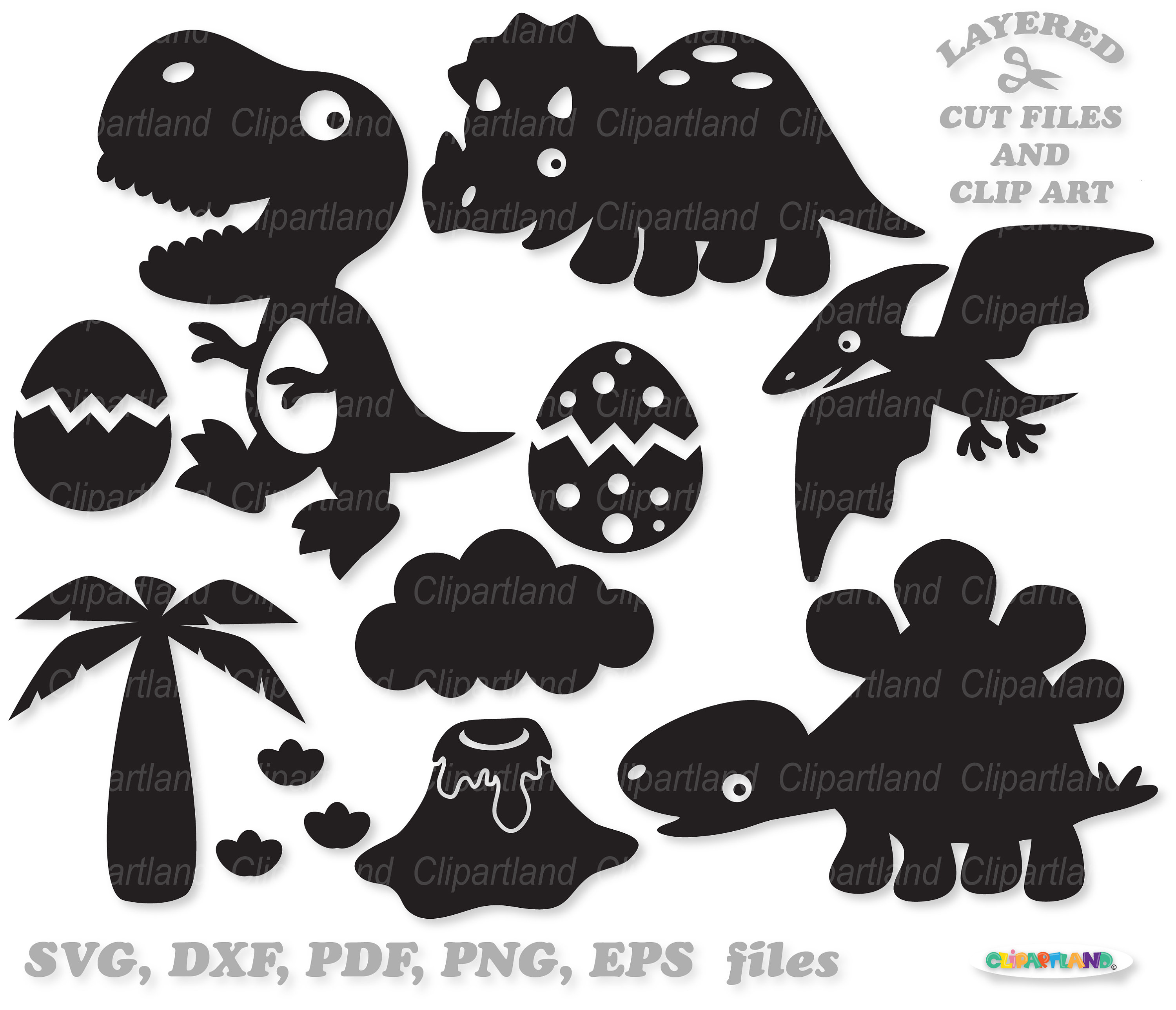 Cute Dinosaur Silhouette