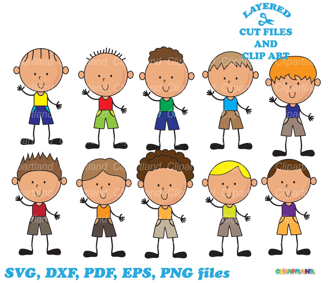 INSTANT Download. Stick Figure Boy Svg Cut Files. Csfb_3. Personal and ...