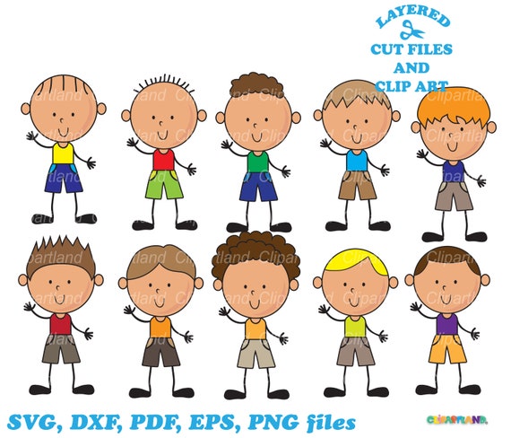 Jongen Stokfiguur Clipart Gratis Vectors En Illustraties Met Jongen