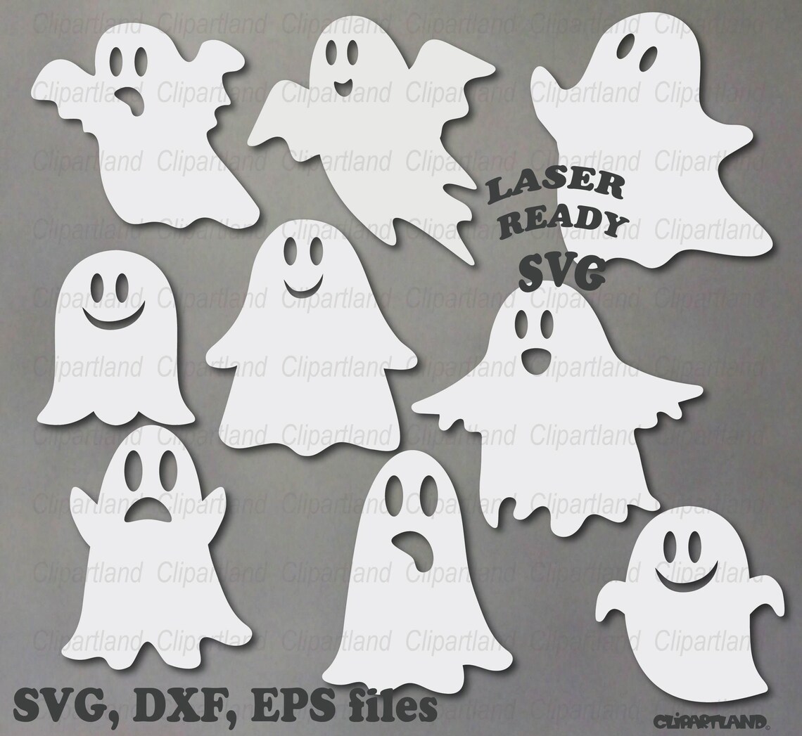 INSTANT Download. SVG Bundle. Halloween Ghost Collection. Halloween ...