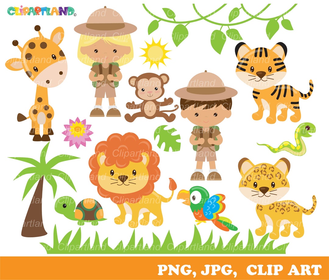 INSTANT Download. Safari Animals Clip Art. Csaf_33. Personal and ...