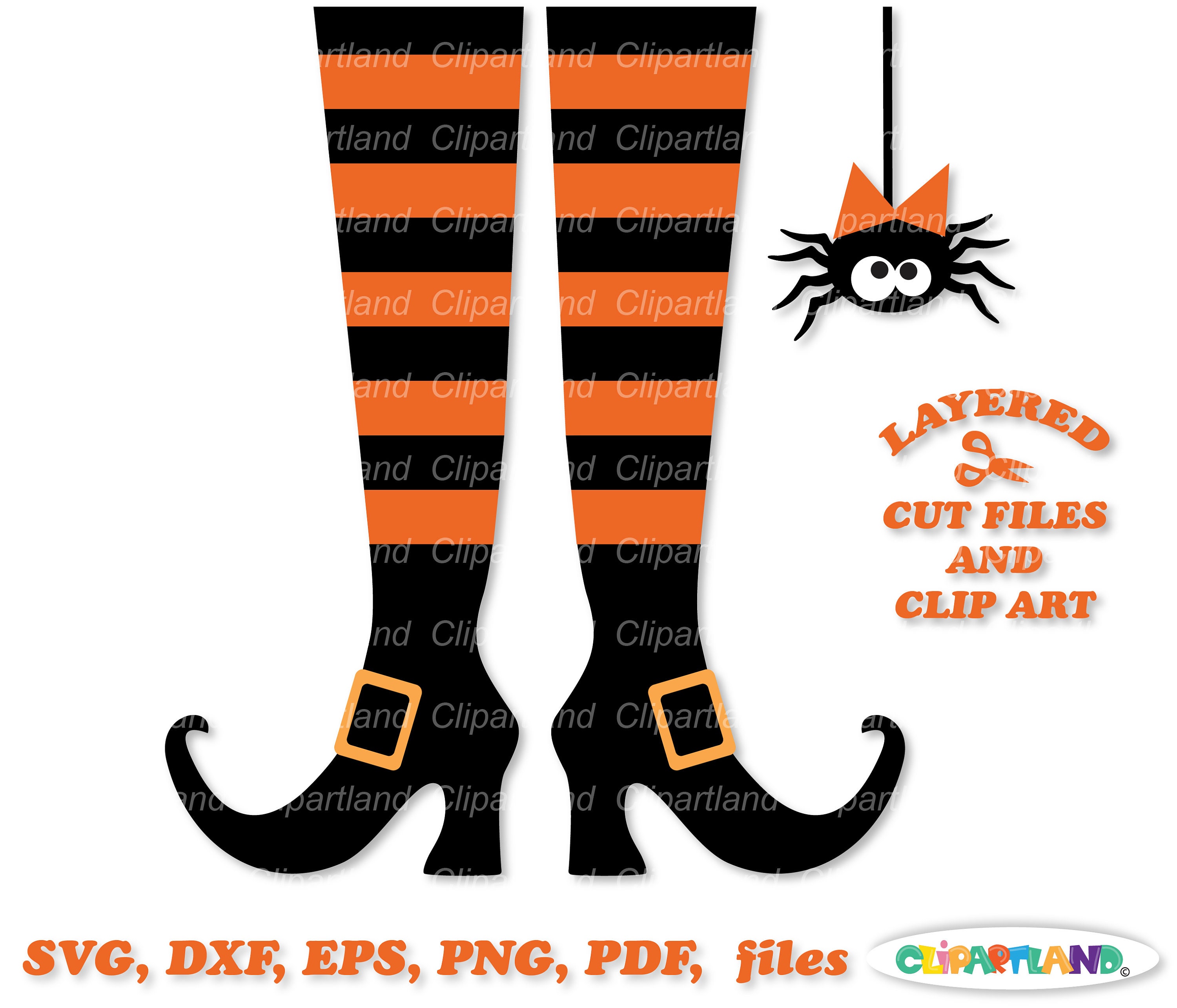 INSTANT Download. Halloween Witch Feet Svg Cut File and Clip Art. Wf_1 ...