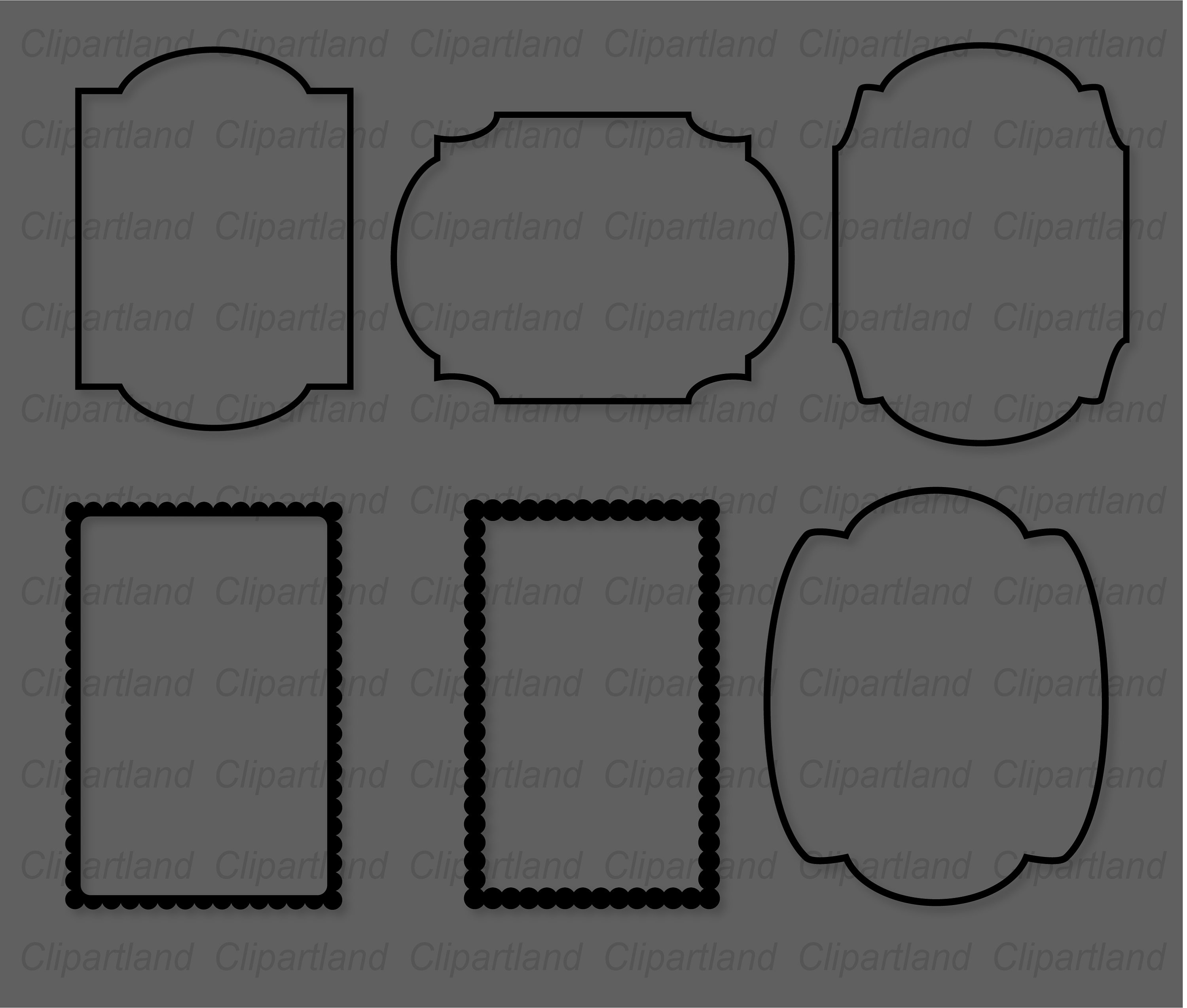 INSTANT Download. Frame Svg and Dxf Cut Files. Personal and - Etsy ...