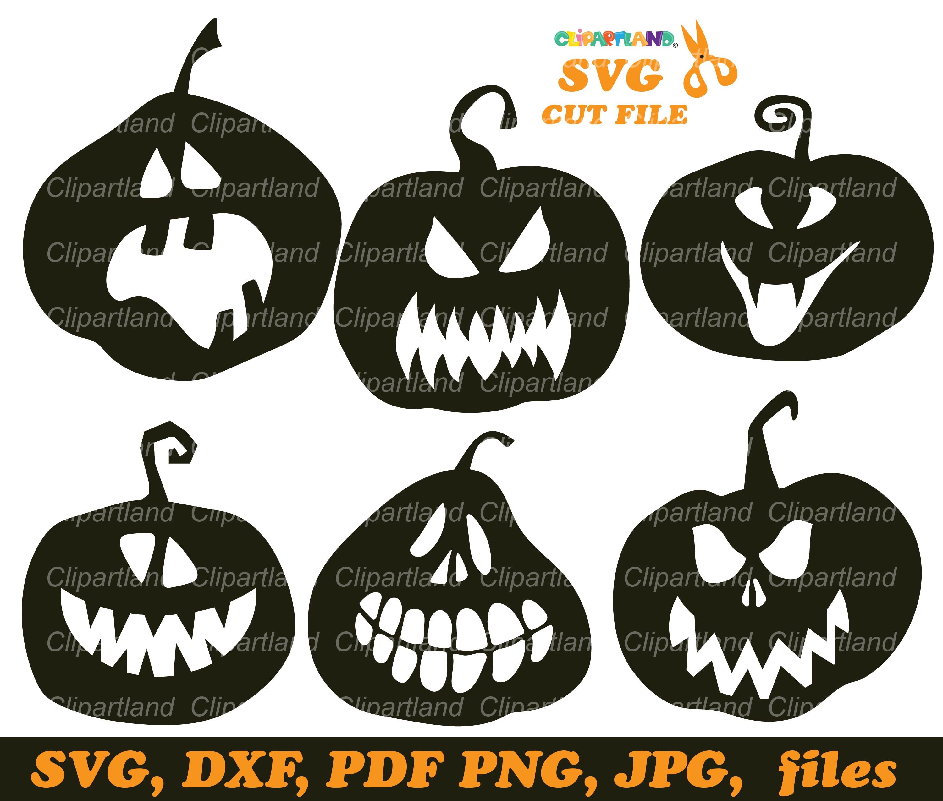 Clip Art & Image Files Embellishments Silhouette Pumpkin Clipart ...