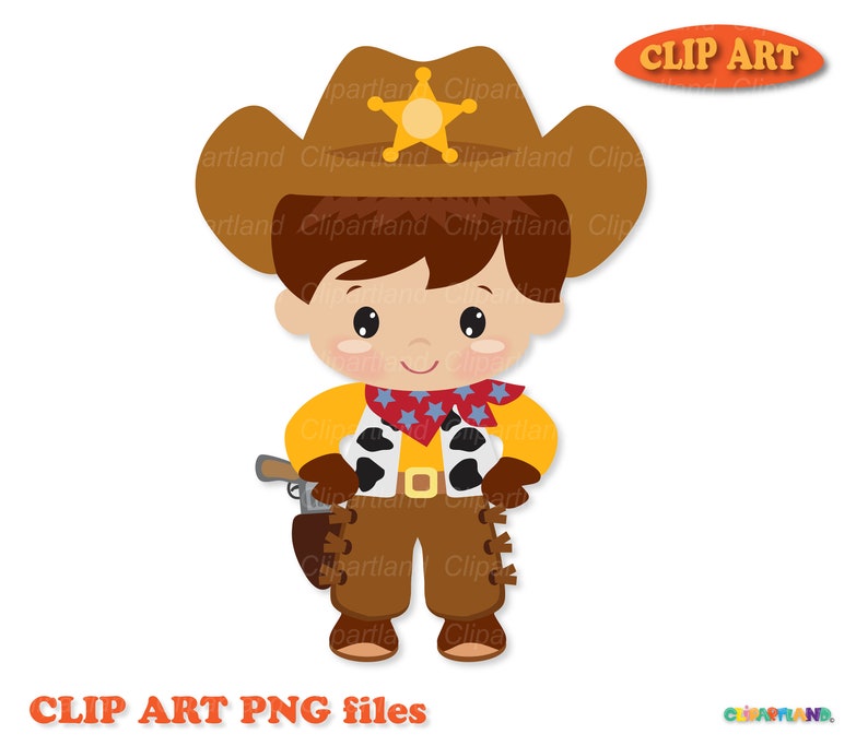 INSTANT Download. Cute Little Cowboy Clip Art. Personal and - Etsy