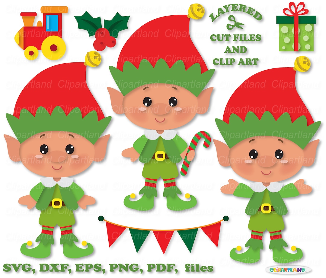 INSTANT Download. Cute Christmas Elf Svg Cut Files. Personal and ...