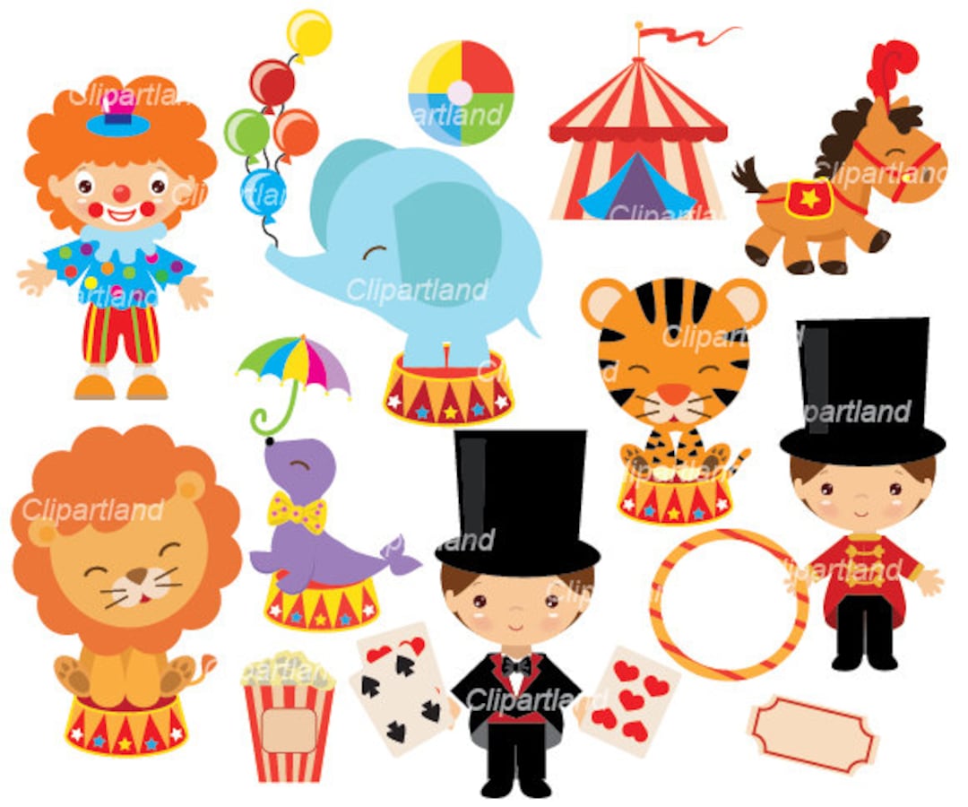 INSTANT Download. Circus Clip Art. Ccirc_ 20. Personal and Commercial ...
