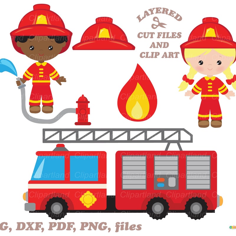 Firefighter Svg - Etsy