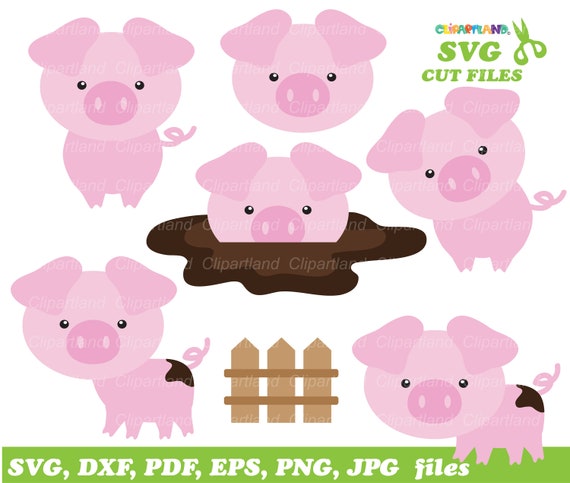 INSTANT Download. Cute Pigs Svg Cut Files. Cp_1. Personal and - Etsy