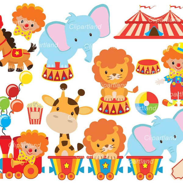Circus Clip Art - Etsy