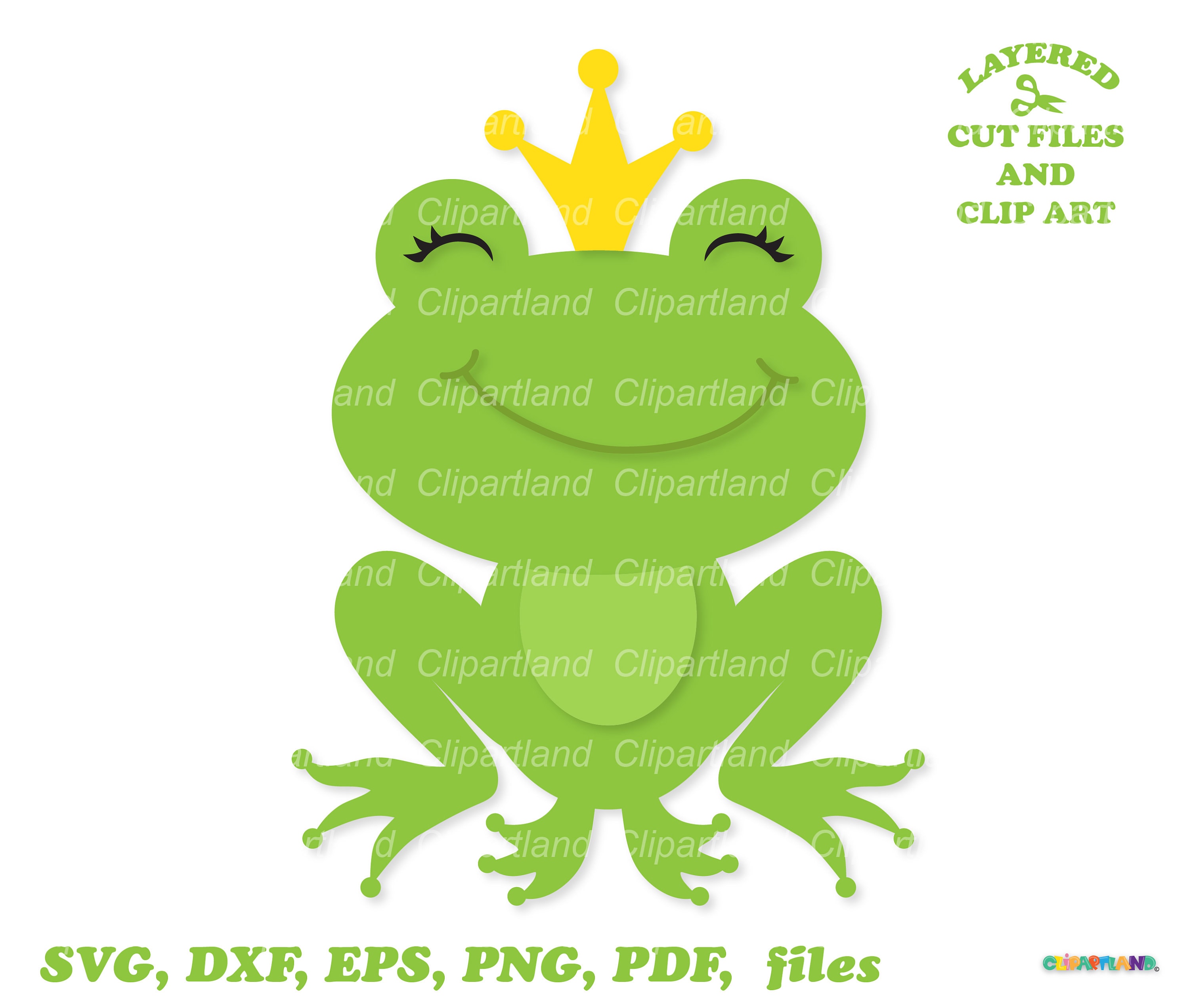 Cute Frog Prince Clipart